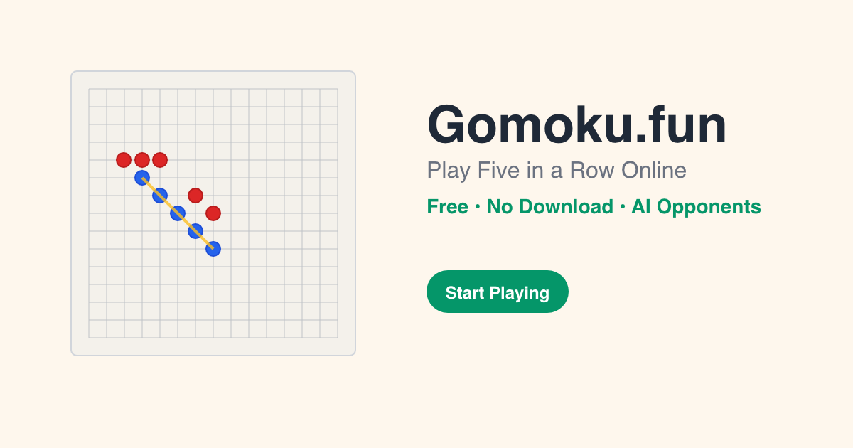 Gomoku Online - Play Five in a Row Free